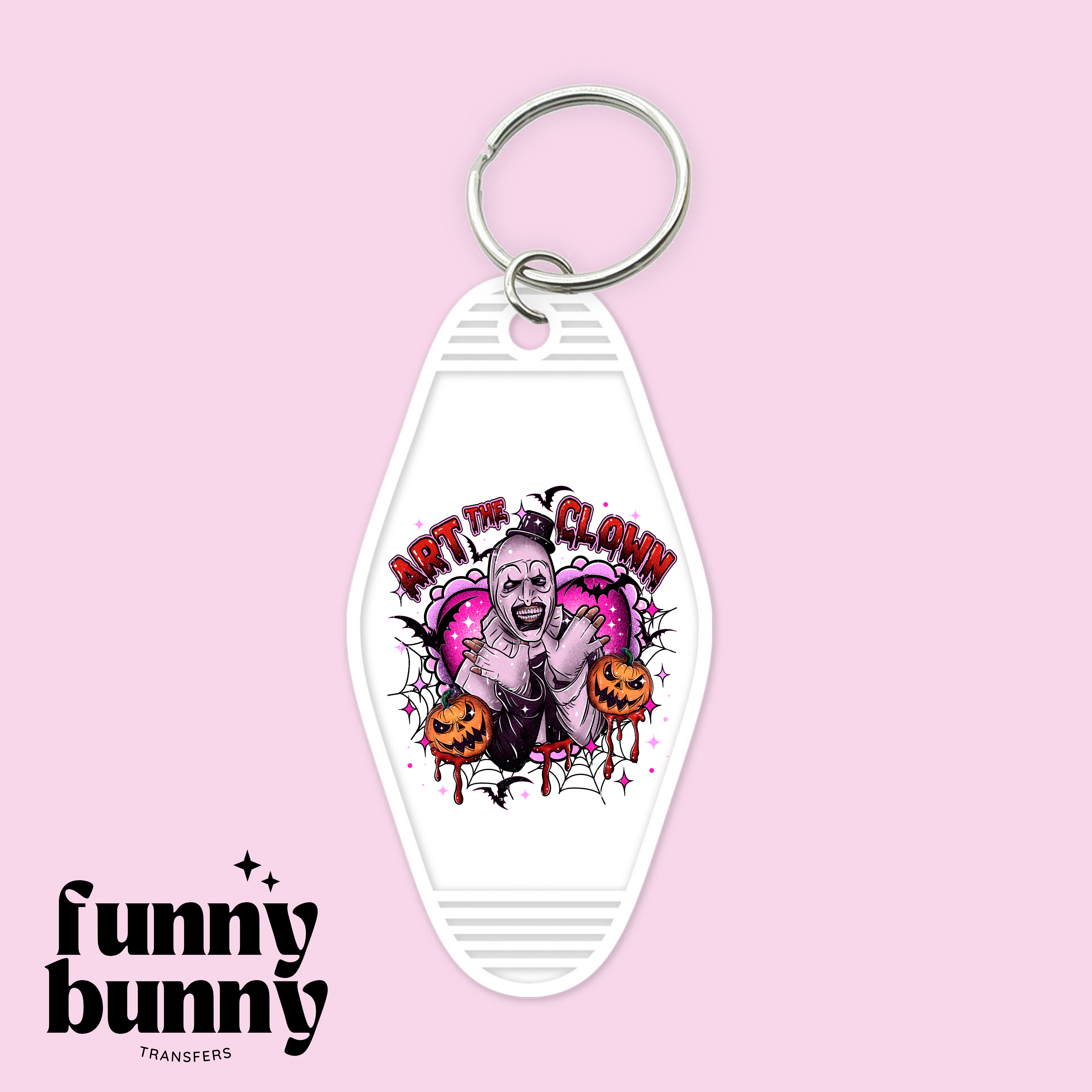 Art The Clown - Motel Keychain – Funny Bunny Transfers