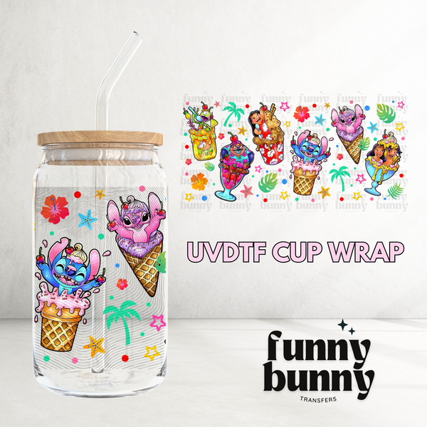 Blue Alien Ice Cream - 16oz UVDTF Cup Wrap – Funny Bunny Transfers