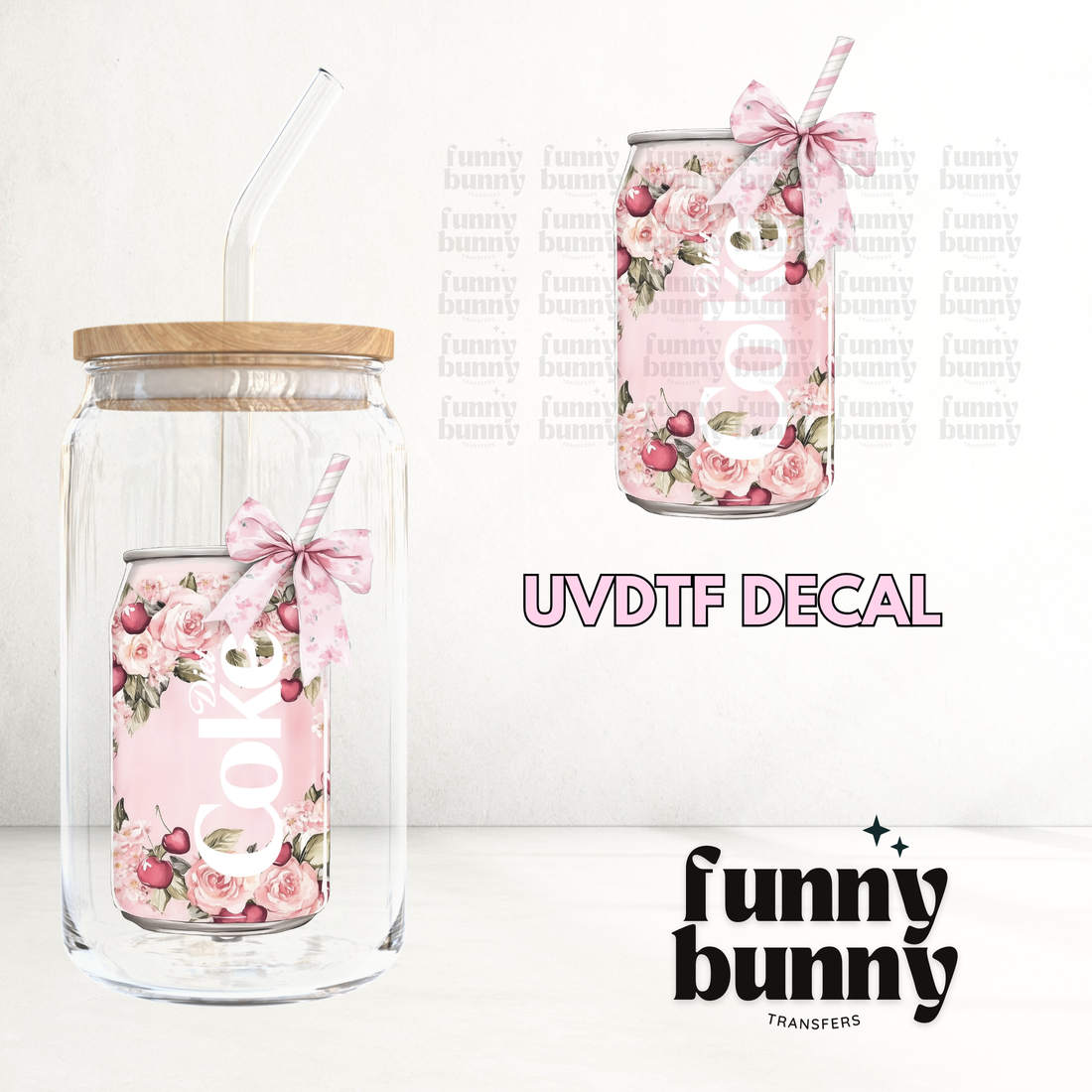 Coquette Diet Coke - UVDTF Decal – Funny Bunny Transfers