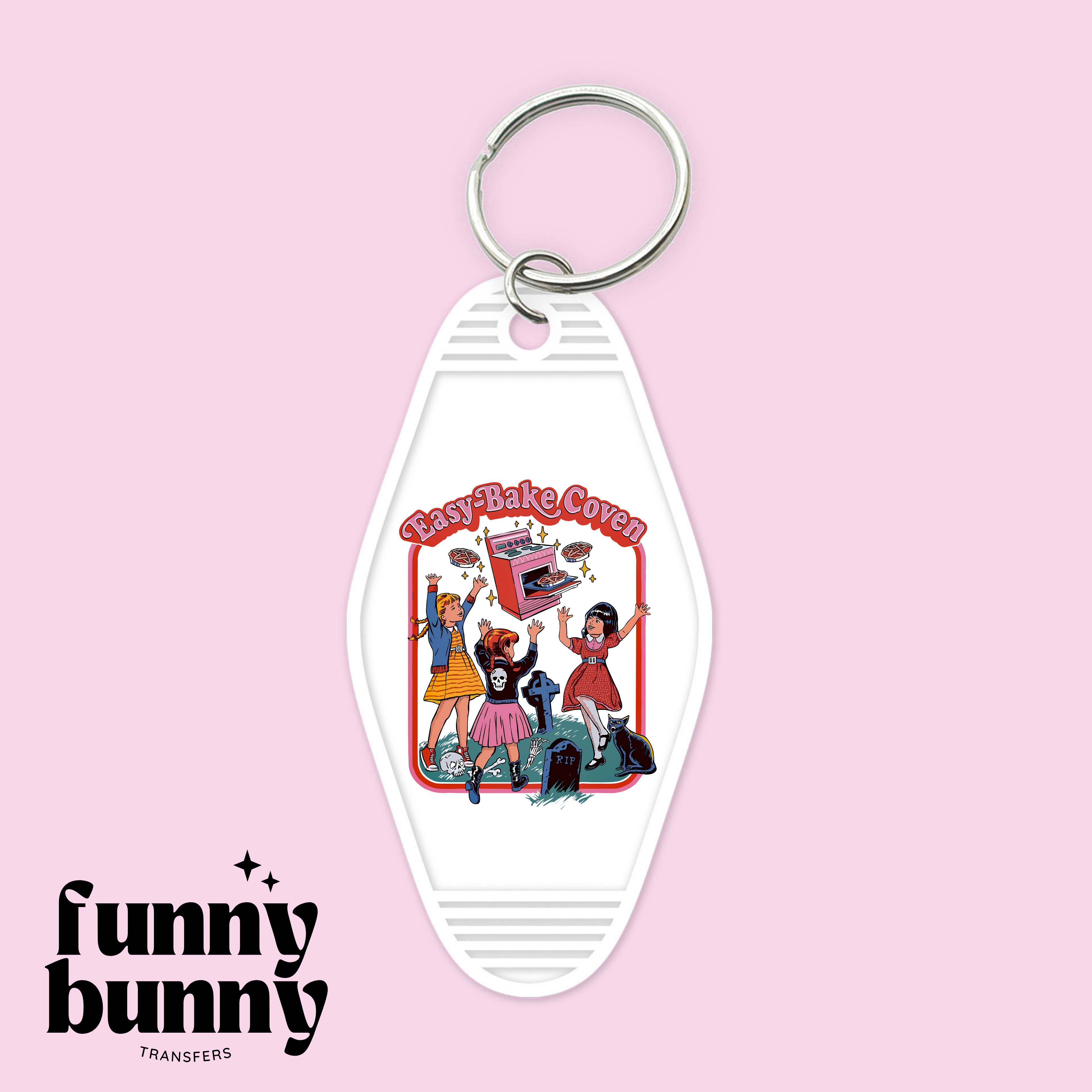Easy Bake Oven - Motel Keychain – Funny Bunny Transfers