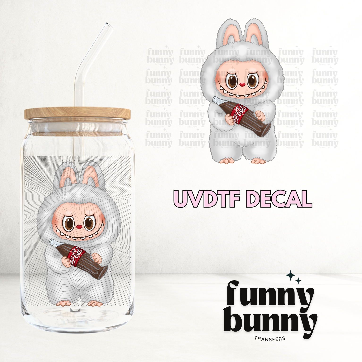 Labu Cola Monster - UVDTF Decal – Funny Bunny Transfers
