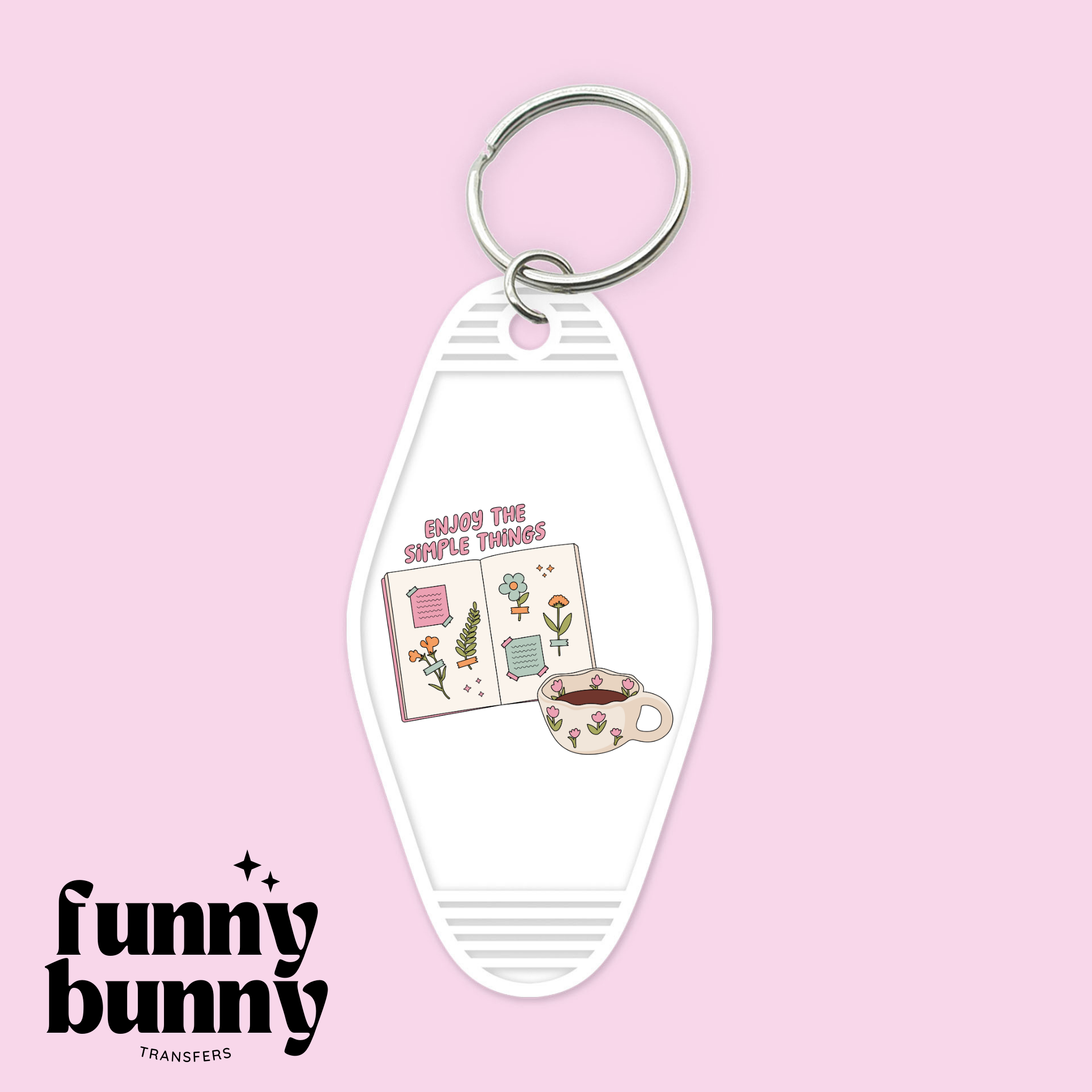 Simple Things In Life - Motel Keychain – Funny Bunny Transfers